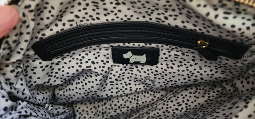 RADLEY LONDON Black Nylon Pockets Crossbody Bag Purse Adjustable Strap ...