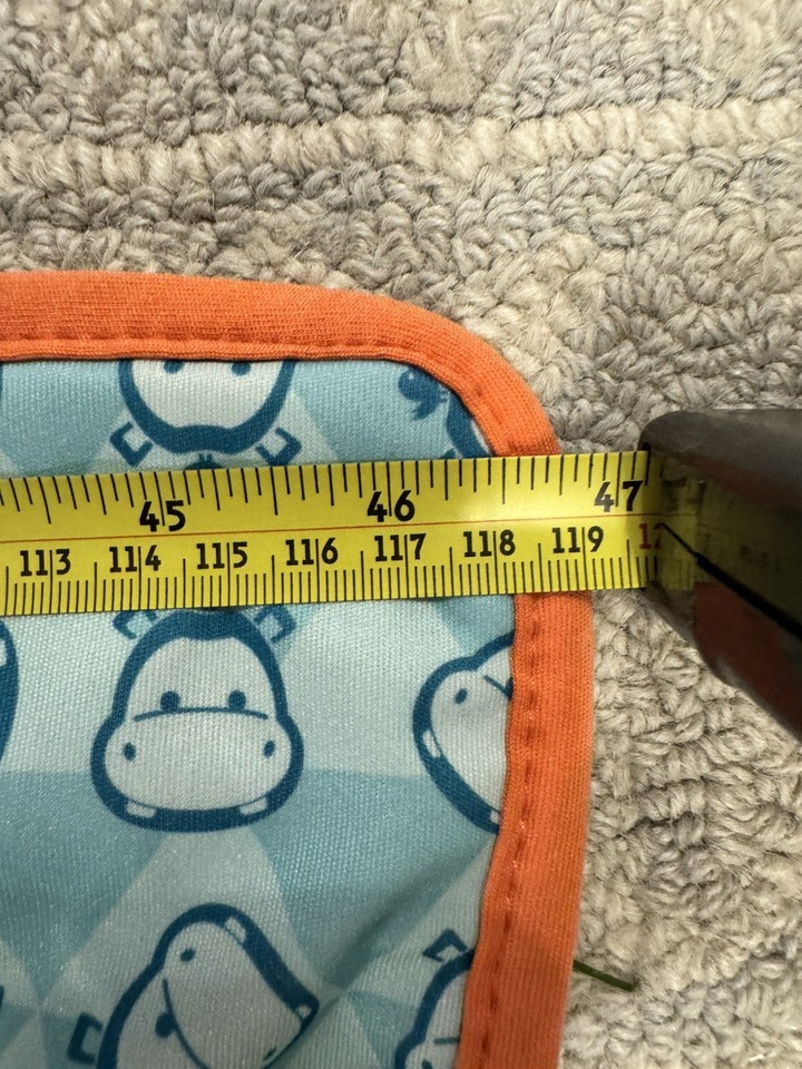 Close pop-in playmat children blue hippo print both sides | eBay UK