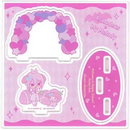 Asmodeus Alice and My Melody Acrylic Figure Plate Pop-up Store Display ...