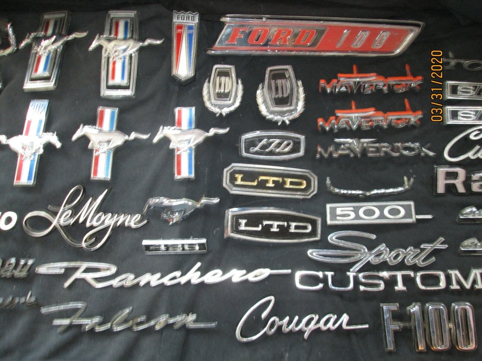 1960s FORD GALAXIE XL 390 EMBLEM BADGE GENUINE FoMoCo OEM FACTORY ...