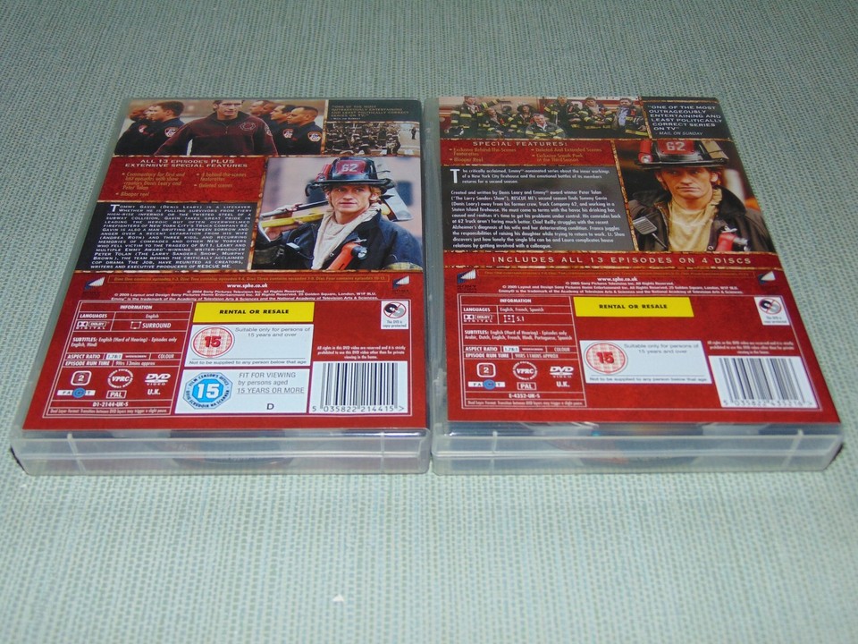 Rescue Me The Complete First Second Season DVD Series 1 2 One Two (UK ...
