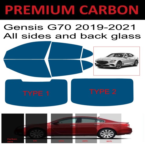 Premium Carbon Window Tint fits Genesis G70 2019-2021 precut tint | eBay