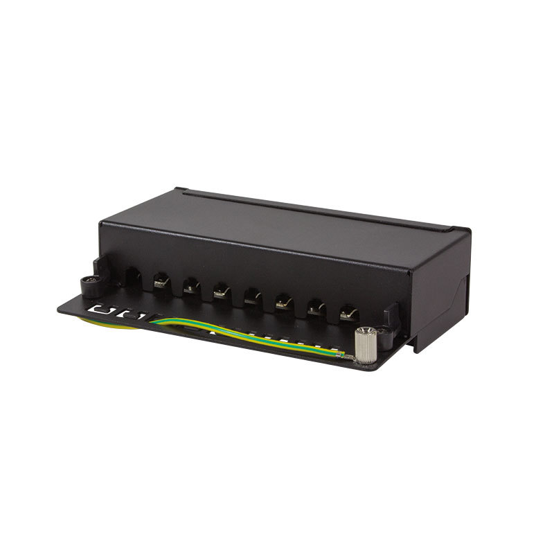 8 Port RJ45 Patchpanel Patchfeld Wand Desktop Verteilerfeld CAT.6 UTP ...