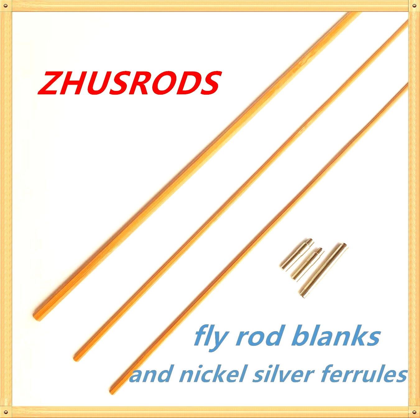 ZHUSRODS Bamboo Fly Rod Blanks 6'6"3wt/Rod Building/nickel silver ...