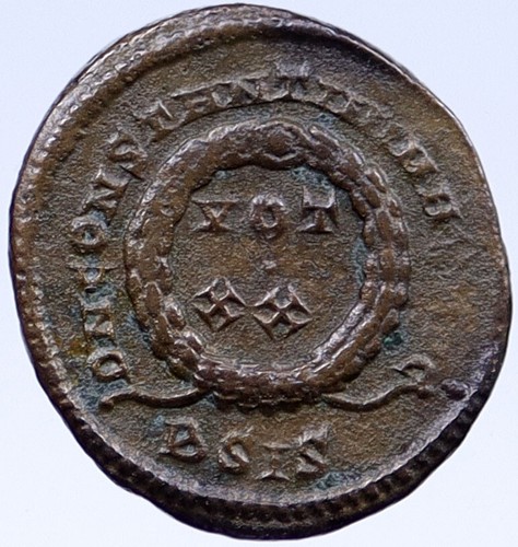CONSTANTINE I the GREAT 320AD GENUINE Ancient Roman Coin VICTORY WREATH ...