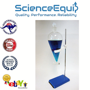 Separatory Separating Funnel 250ml- Premium Glass Stopcock-Holder ...