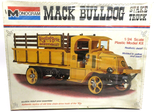 SEALED Monogram 1/24 Mack Bulldog Stake Truck Model Kit | eBay
