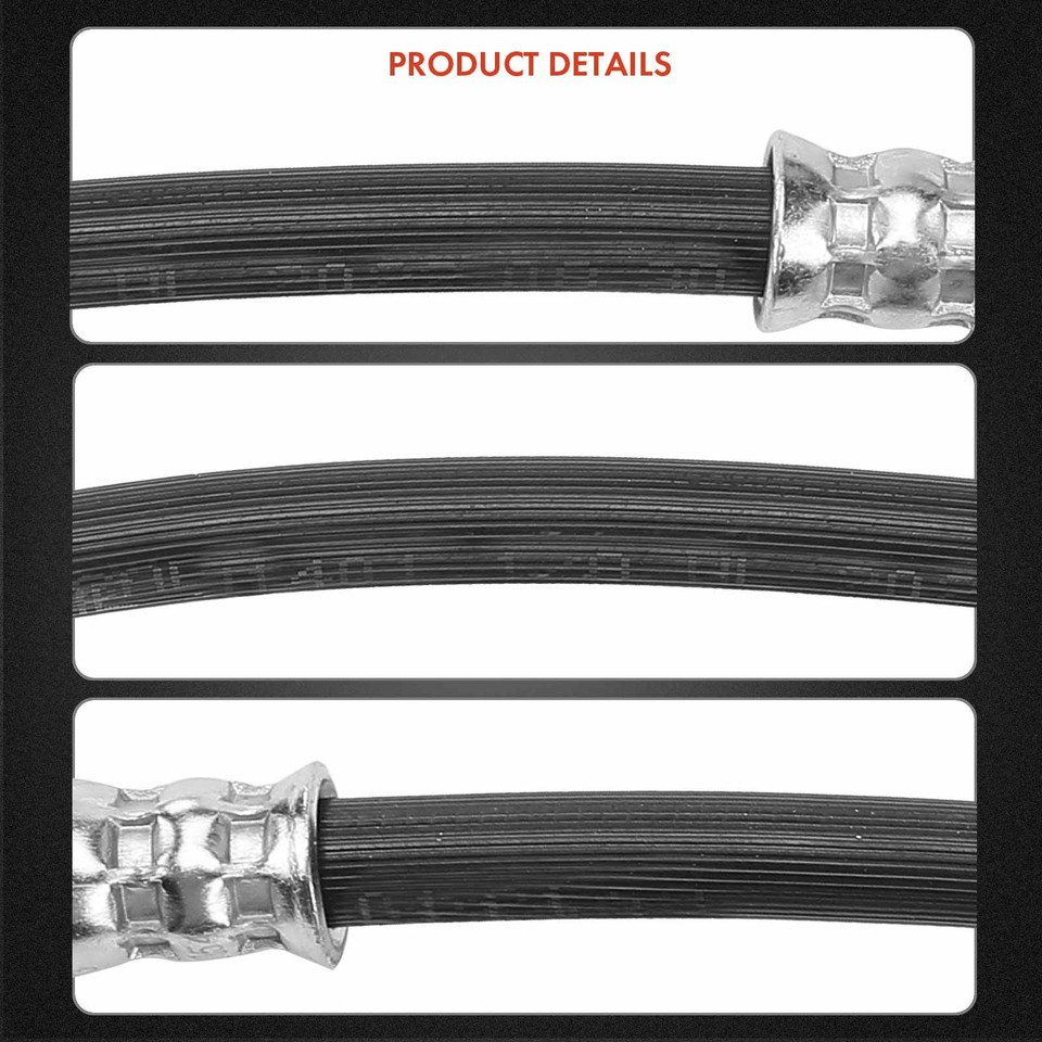 2x Rear LH&RH Outer Brake Hydraulic Hose For Toyota RAV4 04-05 2.4L w/o ...