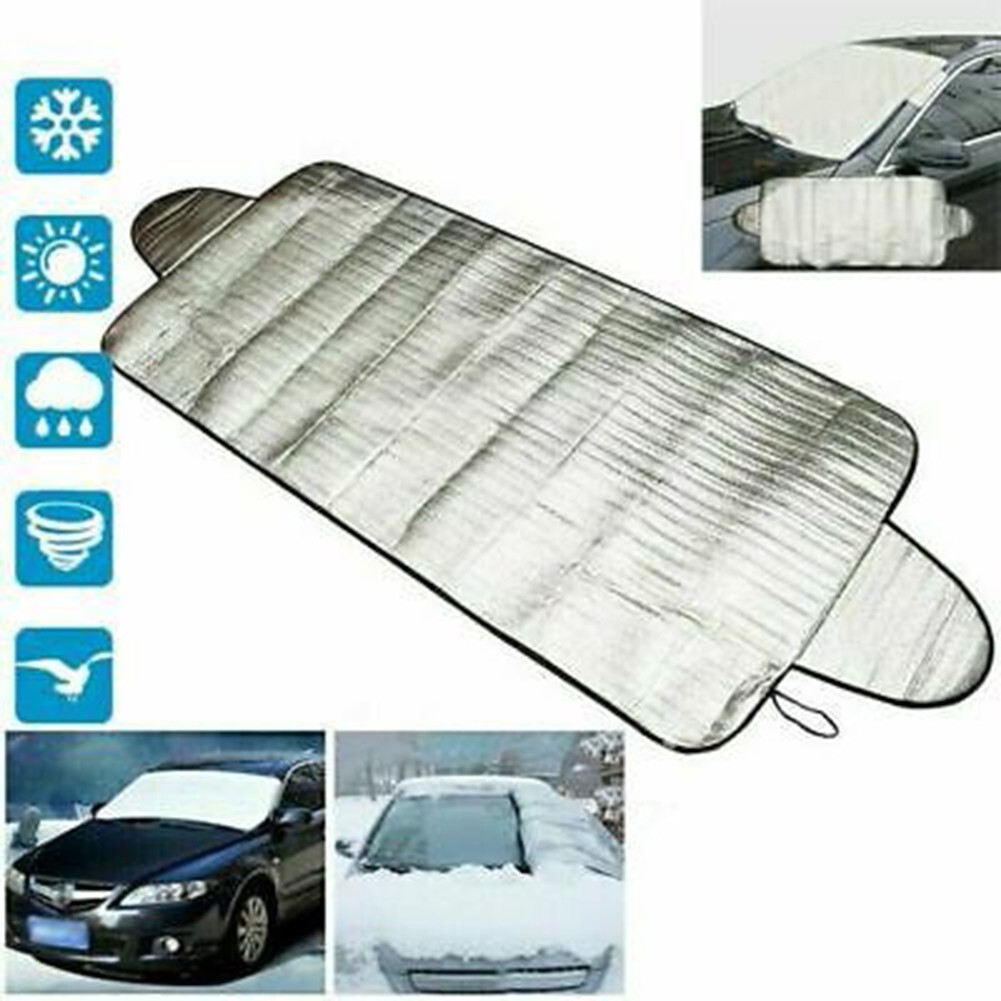 1pcs Windscreen Frost Cover Protector Car 4 Layers 70x150cm Heat ...