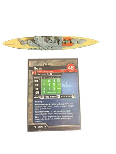 Axis Allies War at Sea FLANK SPEED Nagato 36/40 with card | eBay