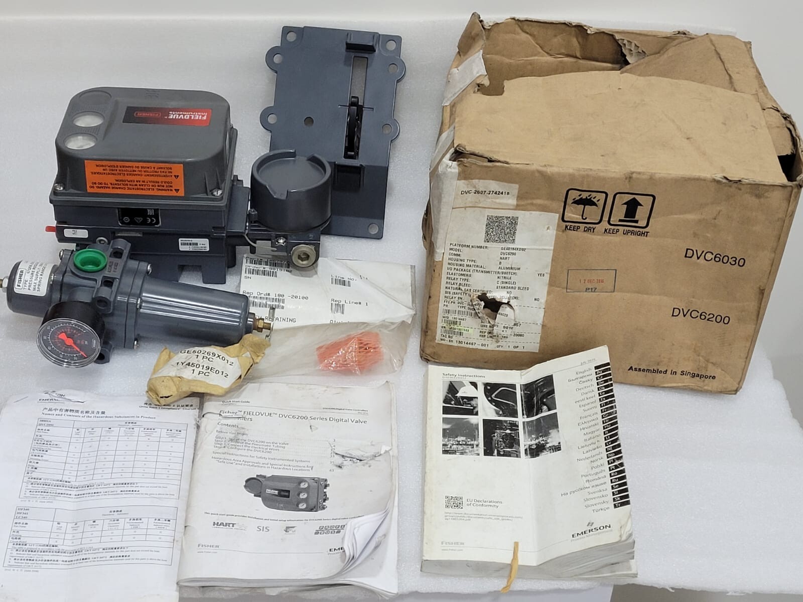 FISHER FIELDVUE INSTRUMENTS DVC6200 HW2 VALVE POSITIONER | eBay