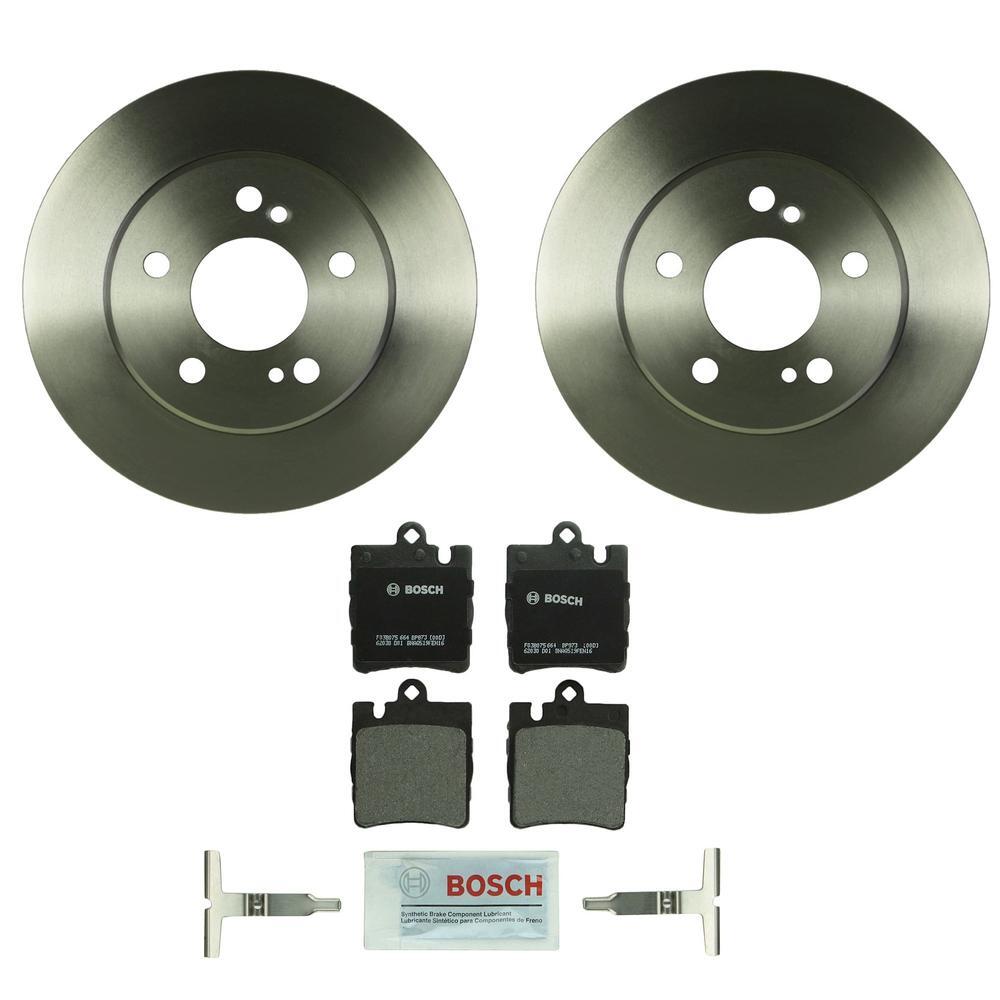 Bosch Rear Solid 278mm Rotors Semi-met Disc Brake Pads Kit For W203 ...