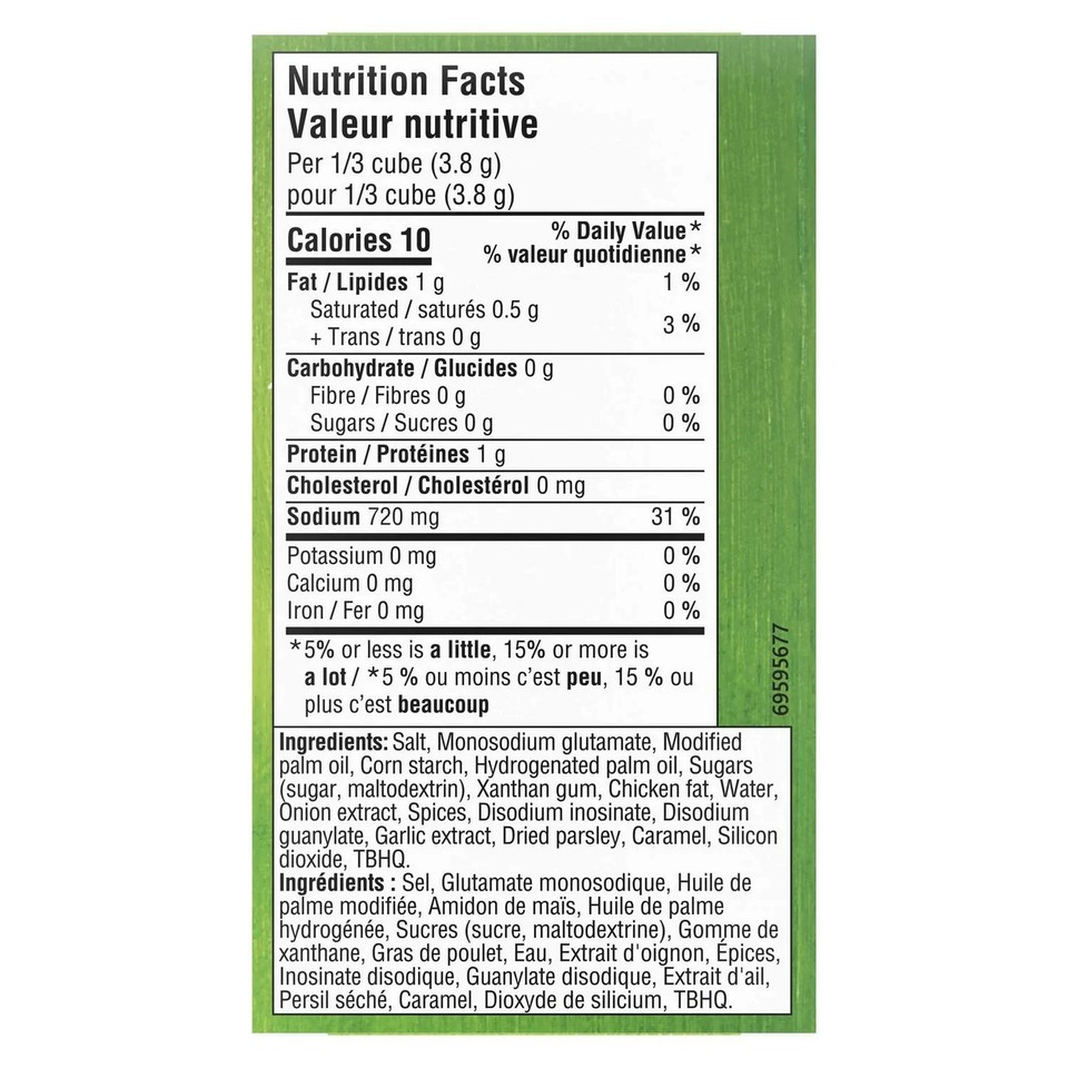 Knorr Chicken Bouillon Cubes, 69 g (6 Cubes/Box) Bouillon Broth Cubes ...