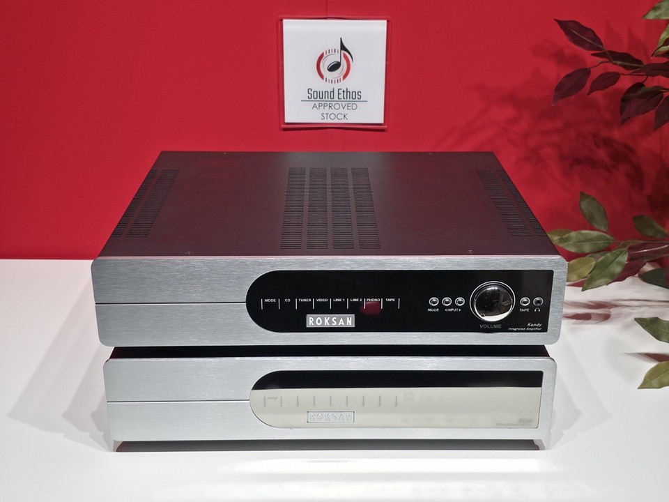 Roksan K2 Integrated Amplifier and Roksan K2 Power Amplifier - Silver ...