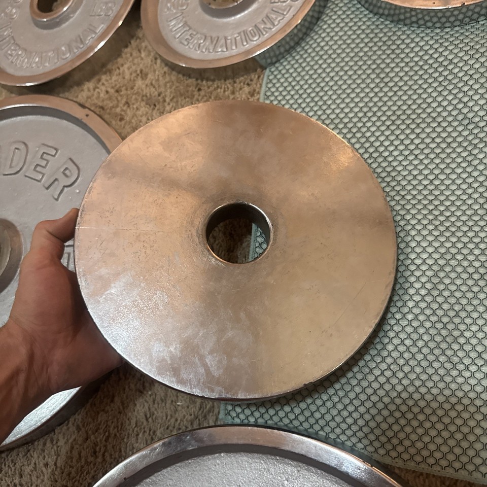 Chrome Weider International Olympic Plates 44, 33, 22, 11 lb Weights ...