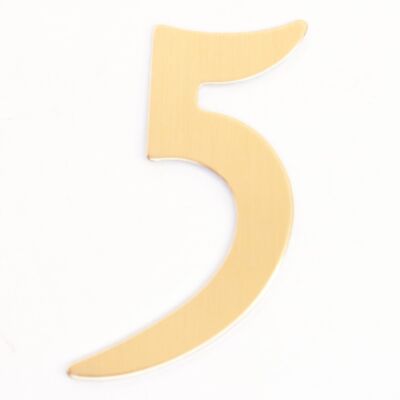 Grandfather Grandmother Clock Dial Number 5 - 1-1/4 inches Tall - Metal ...