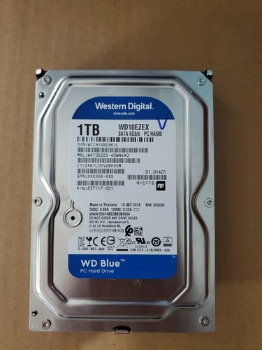 Western Digital Hard Drive WD10EZEX WIN 10 1TB 7200RPM 3.5" 6GB/s ...