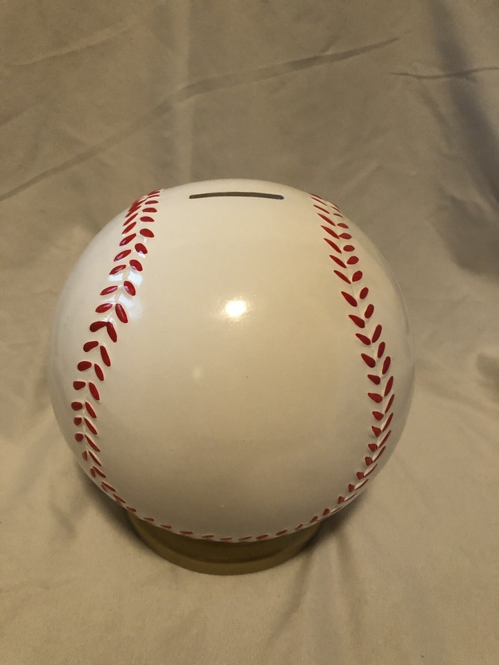 Ceramic Baseball Coin Bank Collectible Sports Piggy Bank | eBay