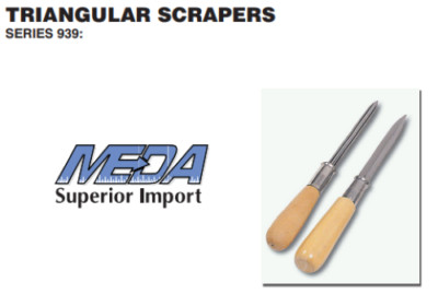 SOLID TRIANGULAR SCRAPER 7-3/4" (SET OF 2) ITEM NO. 9390024(GI-652-018 ...