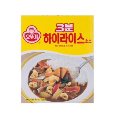 Korean Instant OTTOGI 3MINUTES HAYASHI HASH Rice Sauce Hot Retort Food ...