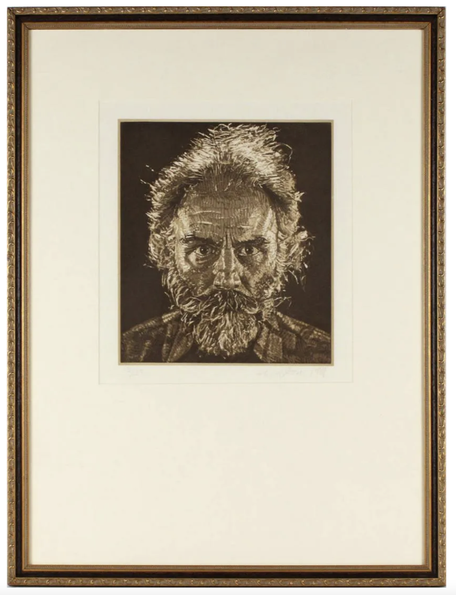 Chuck Close Lucas Sold At Auction: Chuck Close, CHUCK CLOSE