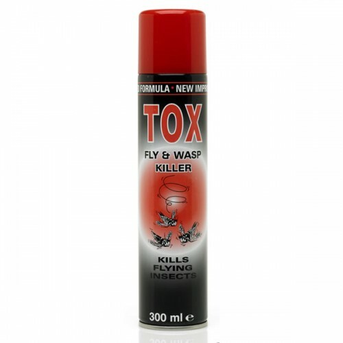 TOX FLY & WASP KILLER INSECTICIDE FAST ACTING AEROSOL SPRAY 300ml x 3 ...