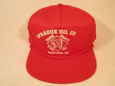 Vintage Hat Mens Cap SPRAGUE OIL CO Shattuck, Oklahoma [Y155e] | eBay