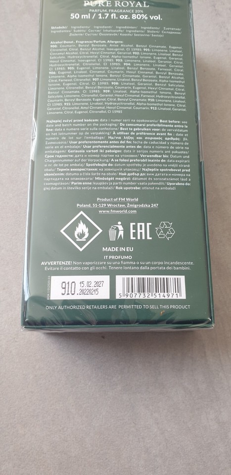 Fm Pure Royal 910 | eBay UK