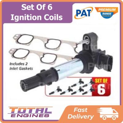 PAT Premium Set Of 6 Ignition Coils Set of 6 With Gaskets, PAT Premium ...