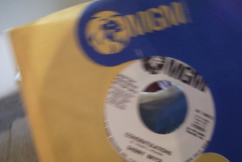 45? MGM WLP PROMO*SHERRY BRYCE CONGRATULATIONS X 2 W/ PAPER SLEEVE EX ...