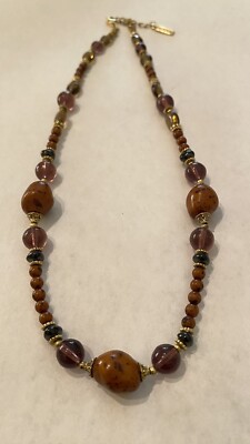 Vintage Napier Glass Bead And Stone Choker | eBay