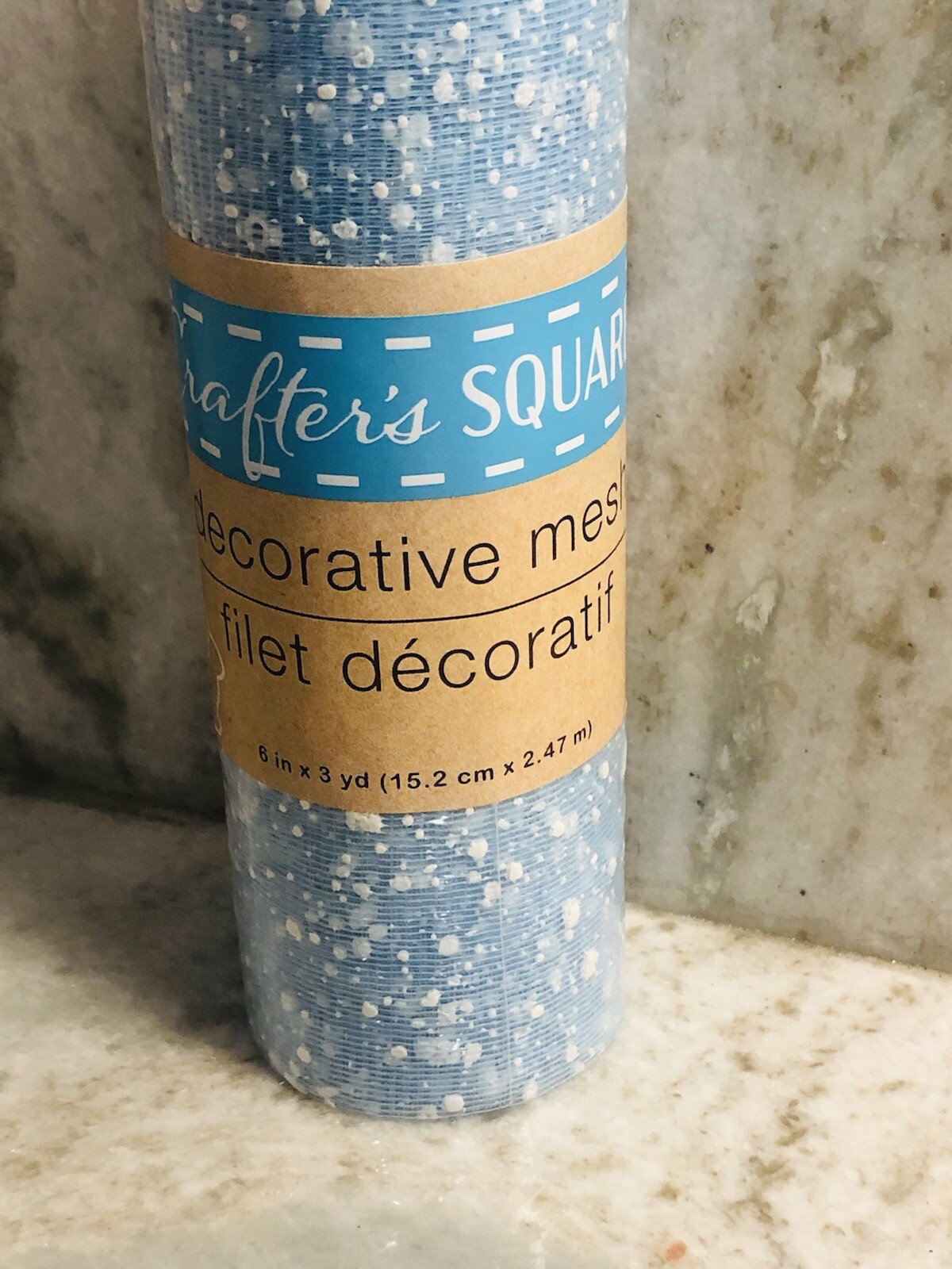 CRAFTER'S SQUARE 6" x 3 yd Splatter Decorative Mesh ~ Blue NEW | eBay