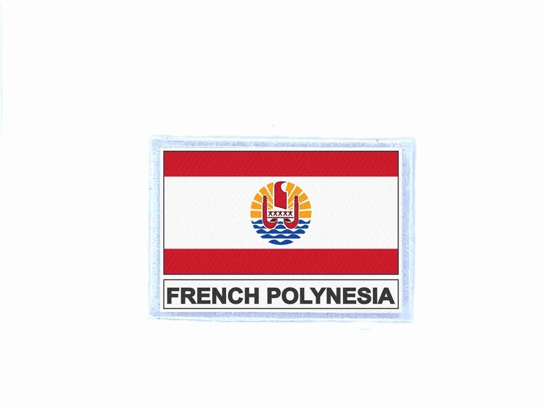 Patch Badge Printed Flag PF French Polynesia | eBay
