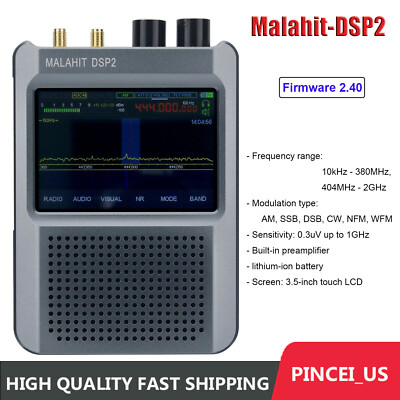 Latest Firmware 2.40 Malahit-DSP2 SDR Malachite Receiver with 3.5 ...