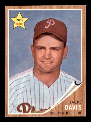 1962 Topps Baseball #521 Jacke Davis NM *e1 | eBay