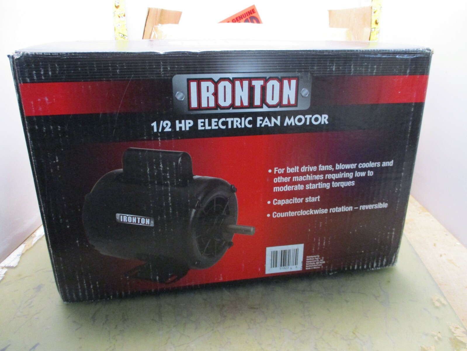 Ironton 1/2 HP 1725 RPM Single Phase Fan Motor [4*R-29.5] | eBay