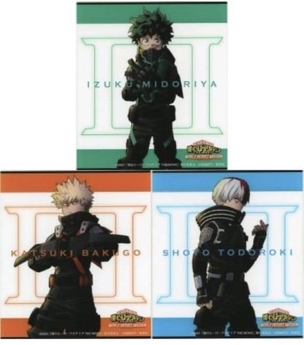 My Hero Academia MHA Acrylic Card Set 3 pcs Unopened, TOHO Exclusive ...