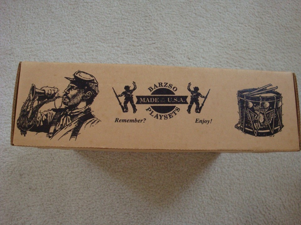 Barzso Civil War Camp Set / Confederate / Original Box ( Box Only ) w ...