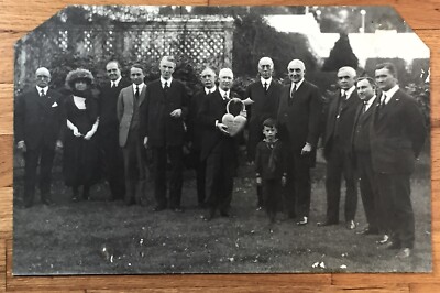 President Warren G Harding & Cabinet in Rose Garden Large antique photo ...