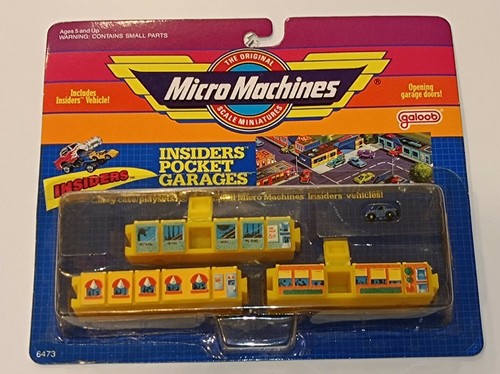Blister Micro Machines Insiders Pocket Garages 6473 Vintage Galoob 1989 ...
