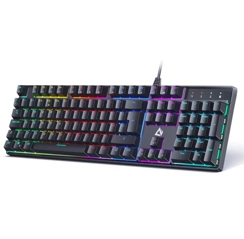 Aukey KM-G16 Gaming-Tastatur Mechanisch Deutsch Farbwechsel RGB Game ...