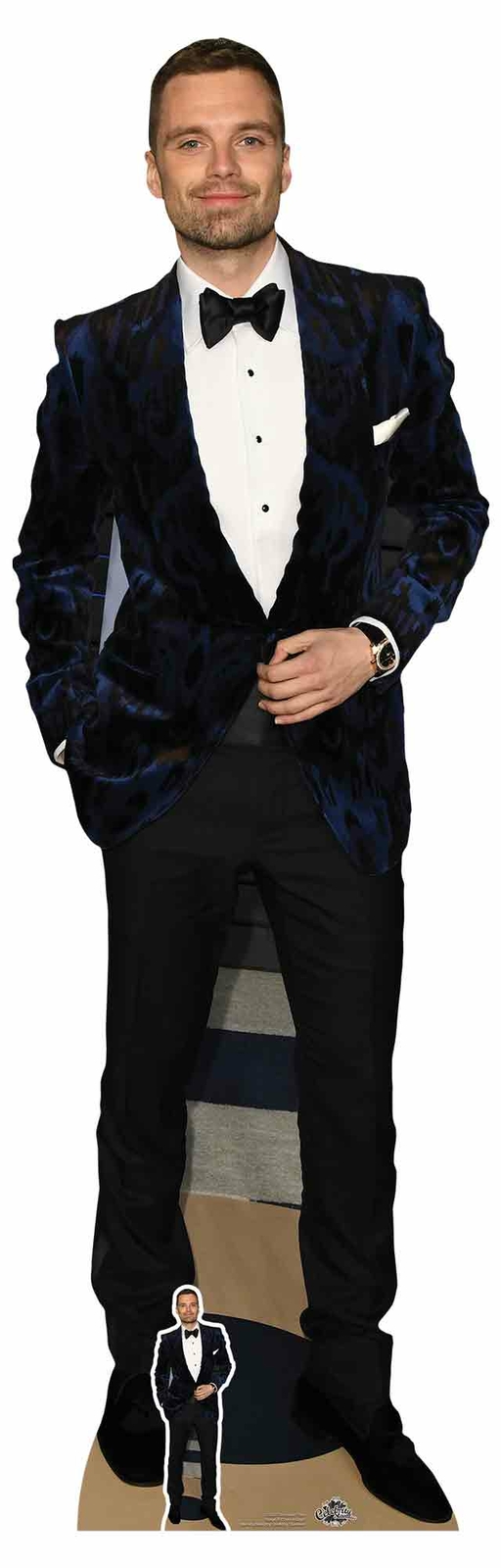 Sebastian Stan Actor Lifesize Cardboard Cutout / Standee with FREE Mini ...