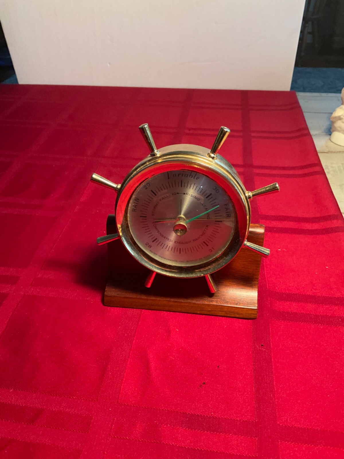 Vintage Swift Compensated English Desktop Barometer Ship Wheel (SH) | eBay