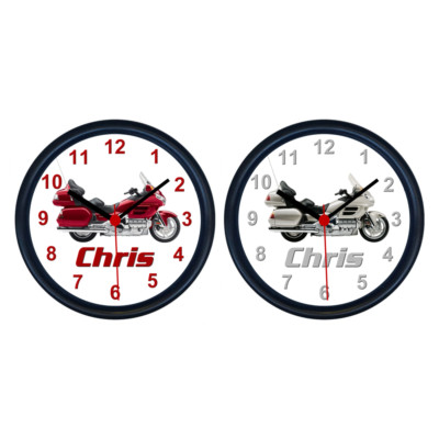 Personalised Wall Clocks for HONDA GOLDWING MOTORCYCLE Enthusiasts (2 ...