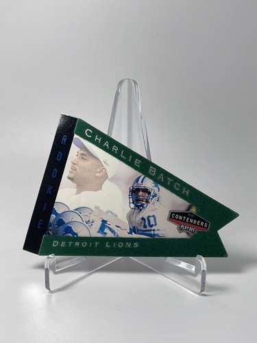 Charlie Batch 1998 Playoff Contenders Green Felt Pennant Insert Rookie ...