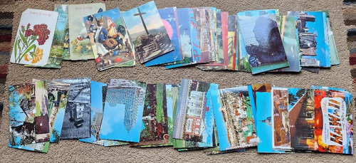Antique and Vintage lot of 100 Standard domestic Damaged post Cards for ...