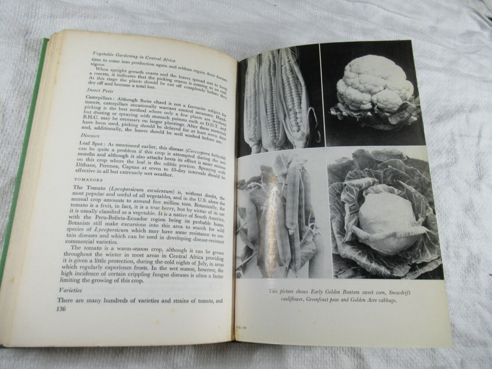 Vegetable Gardening in Central Africa - Jack Hadfield 1960 1st ed HB ...