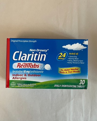 Claritin Reditabs 24HR 10mg Relief 30ct, NEW DMGD BOX_FREE S&H 03/25 OR ...