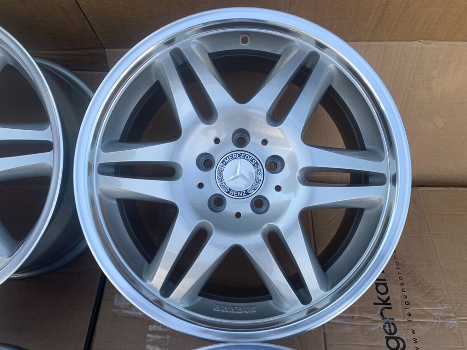 4 Original Brabus Rims 18" Mercedes SLK CLK SL R170 R171 W208 W209 R129 ...