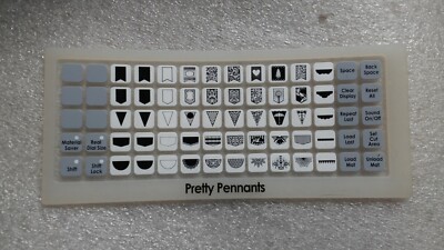 CRICUT KEYBOARD OVERLAY-Pretty Pennants only | eBay